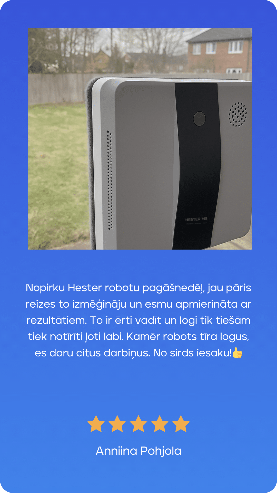 Hester Latvija – Logu mazgāšanas robots HESTER